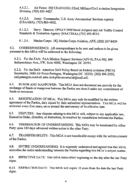 Appendix 4. Documents Pertinent to Mission Support Services