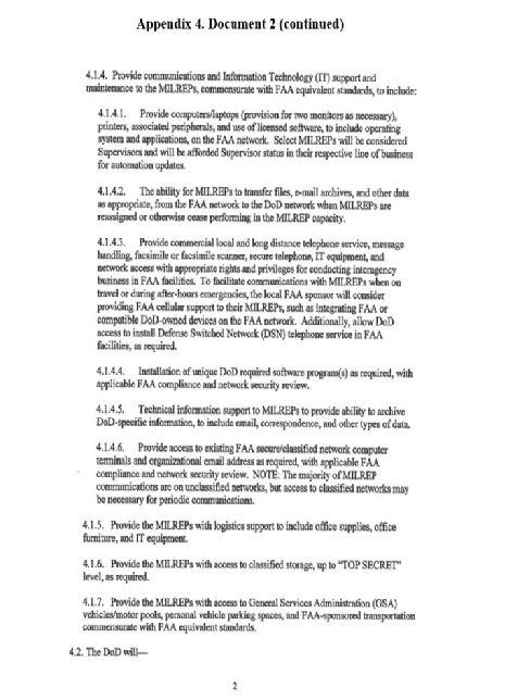 Appendix 4. Documents Pertinent to Mission Support Services