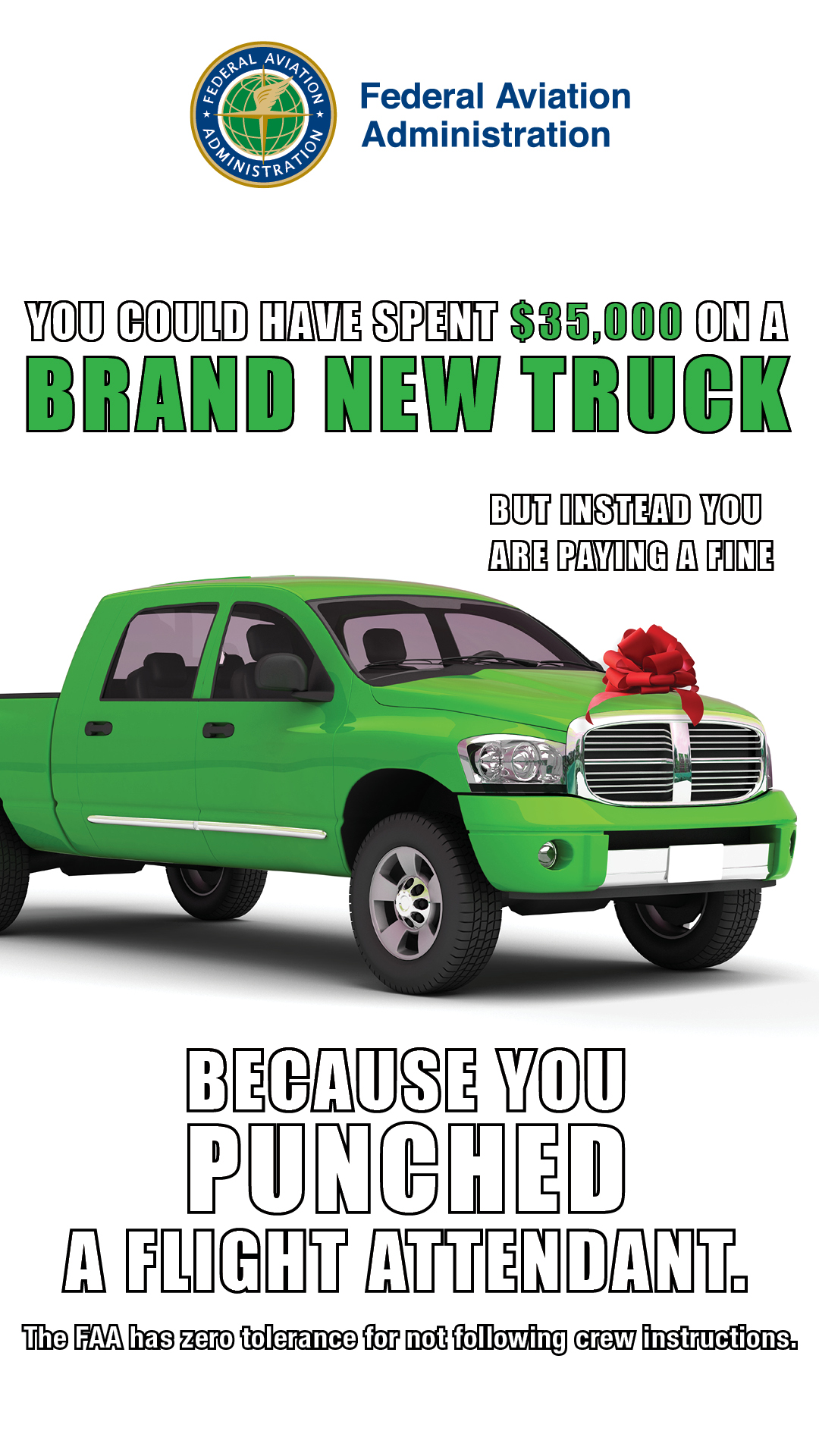 Unruly Behavior Digital Signage | Federal Aviation Administration