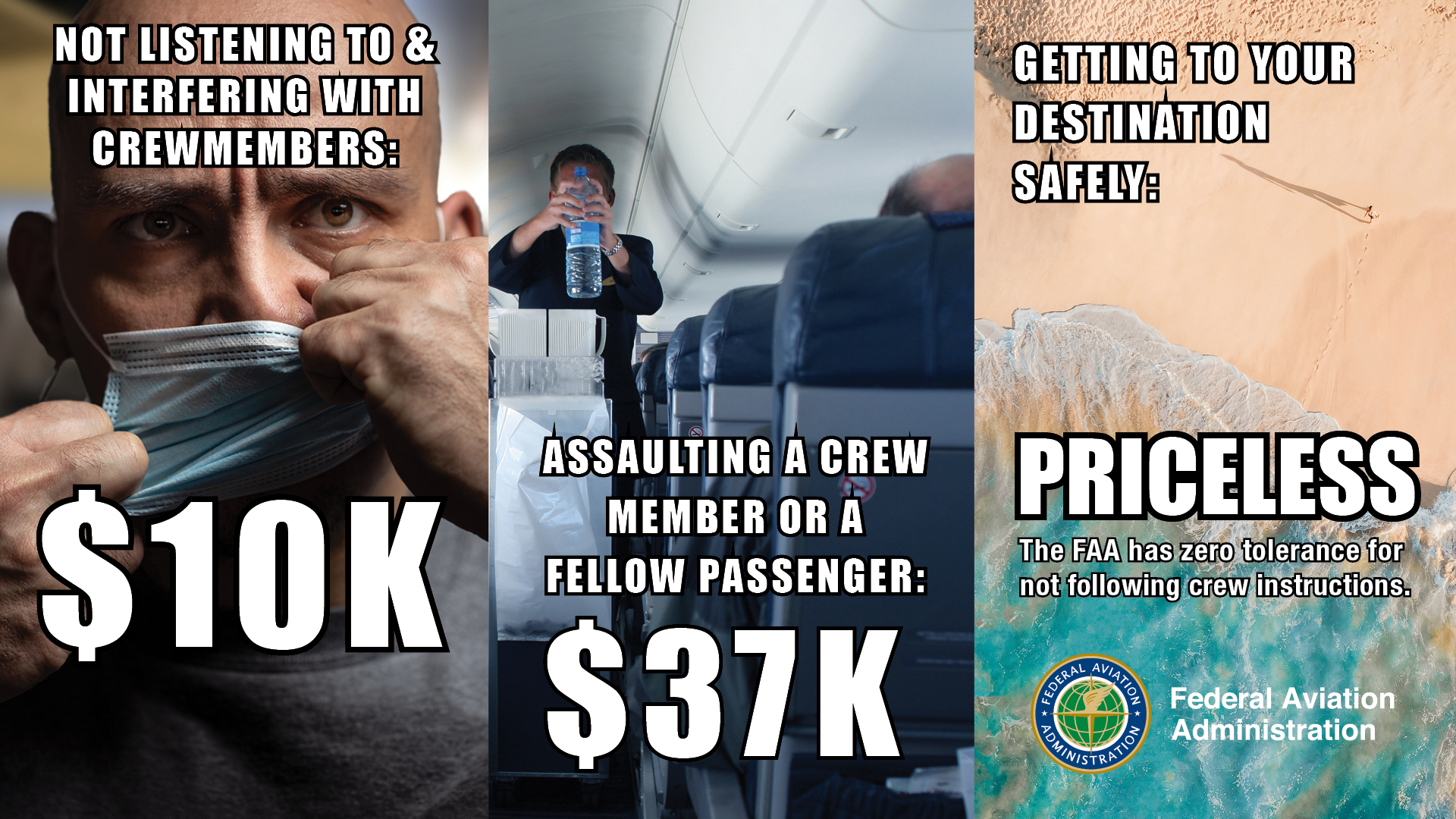 Unruly Behavior Digital Signage | Federal Aviation Administration